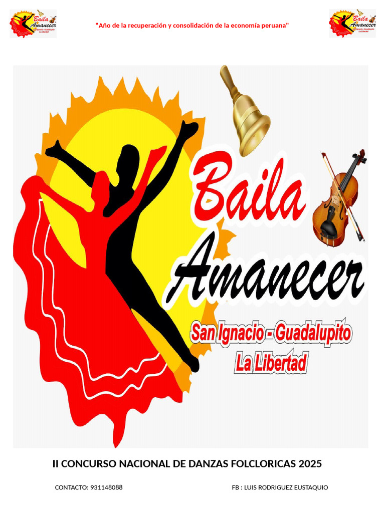 Concurso Baila Amanecer 2025 | PDF | Bailes | Perú
