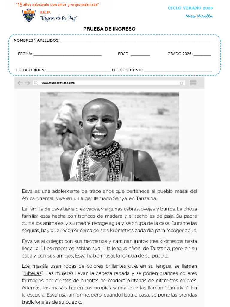 PRUEBA DE INGRESO 6to grado | PDF | Matemáticas