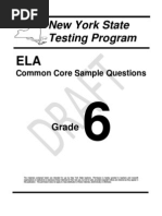 2018 Released Items Ela g6 PDF | PDF | Multiple Choice | Rubric (Academic)