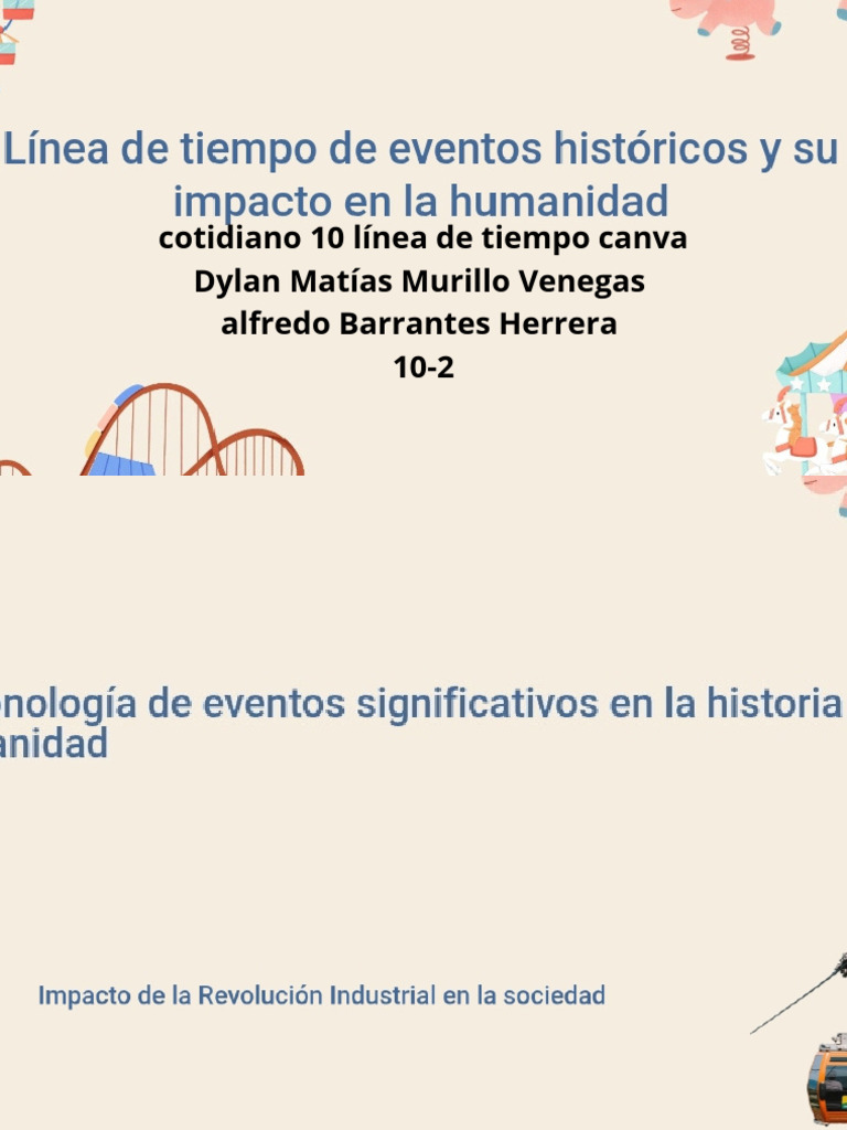 Cotidiano 10 Línea de Tiempo Canva Dylan Matías Murillo Venegas Alfredo ...