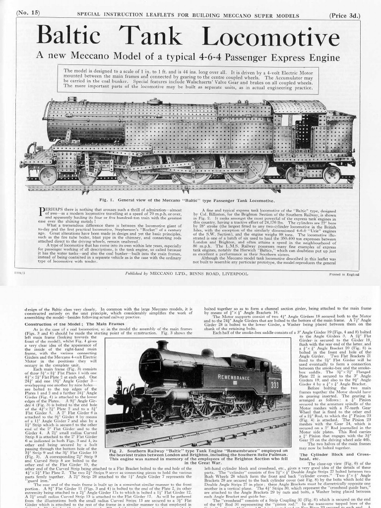 Sm15_Baltic Tank Locomotive | PDF