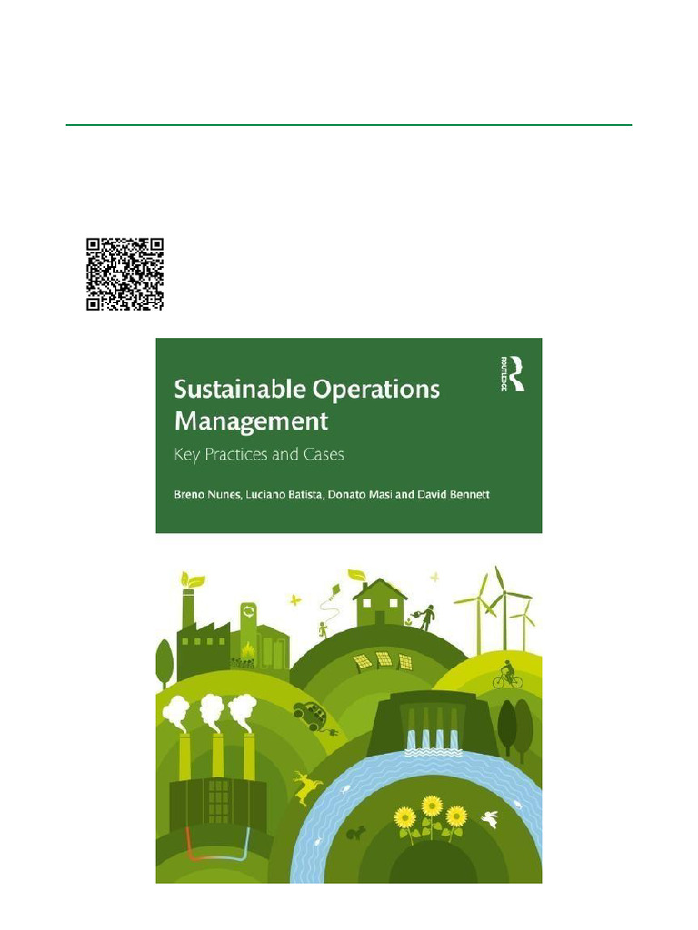 Sustainable Operations Management Key Practices and Cases 1st Edition ...