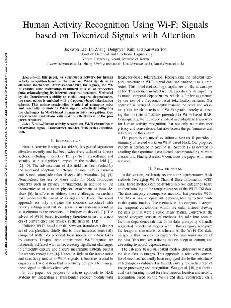 Wi-Fi-Based Human Activity Recognition | PDF | Matrix (Mathematics ...