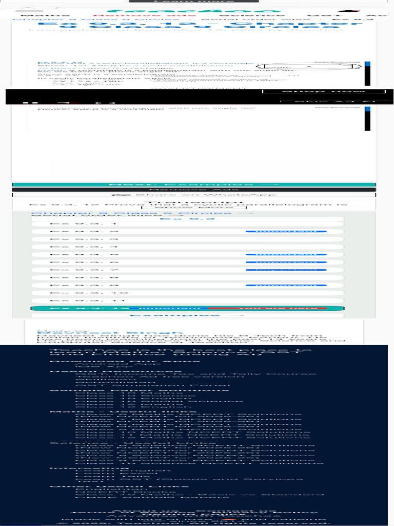 Ex 9.3, 12 - Prove That Cyclic Parallelogram is a Rectangle | PDF ...