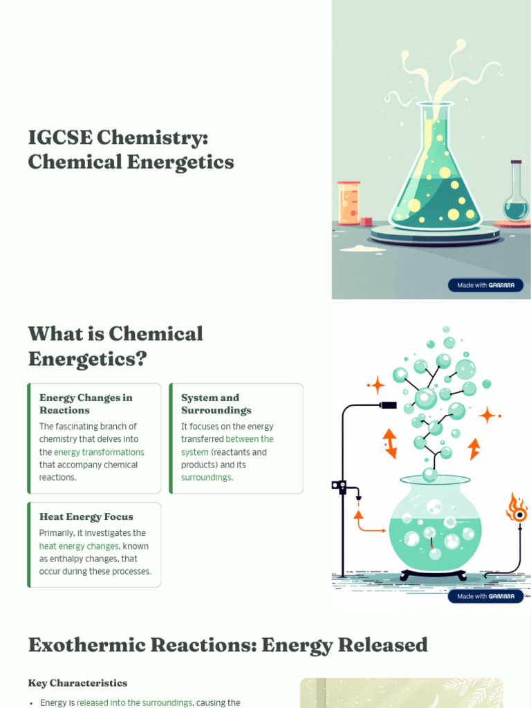Understanding Chemical Energetics | PDF | Chemical Reactions | Combustion