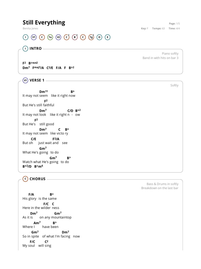 Still Everything - Chords | PDF | Musical Forms | Elements Of Music