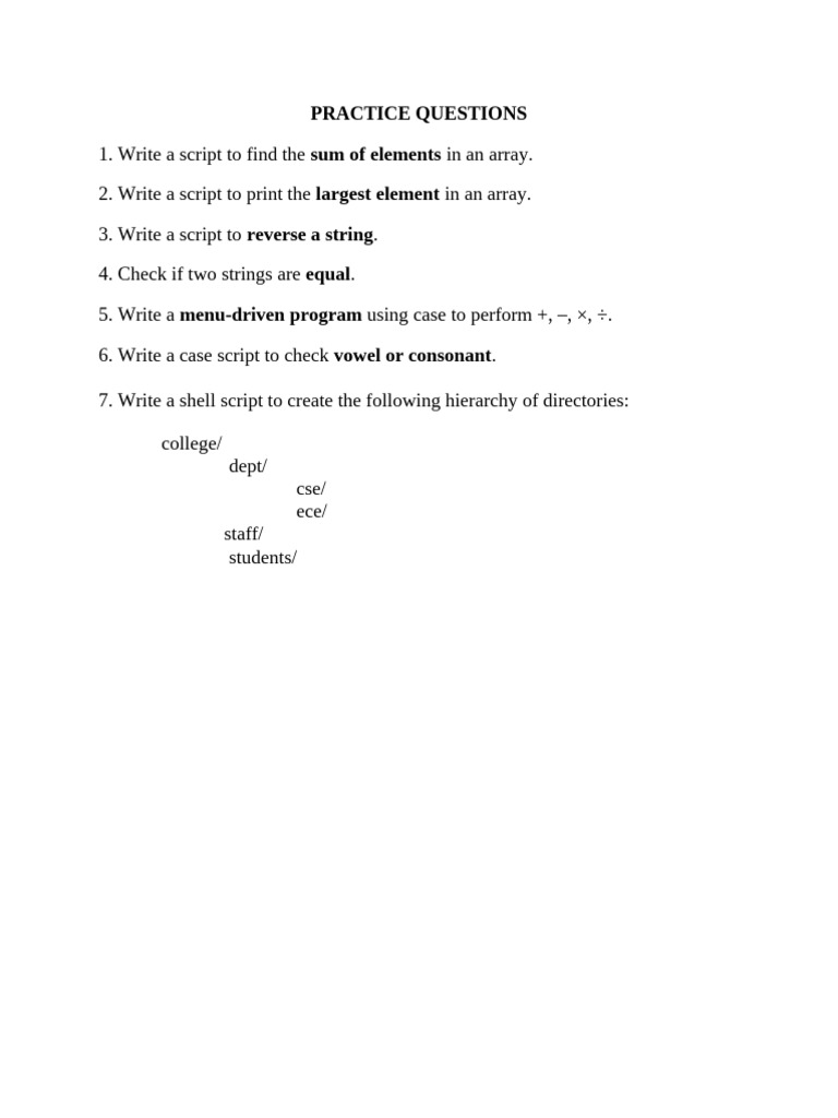 Practice Questions | PDF