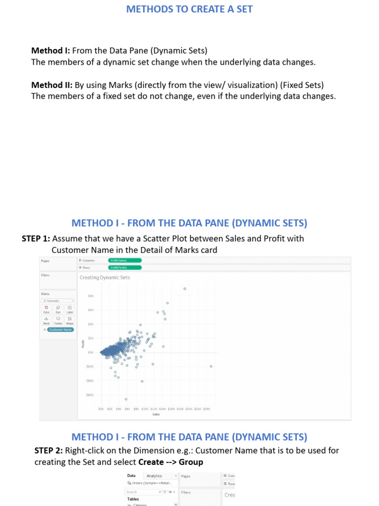How To Create Sets | PDF | Data | Applied Mathematics