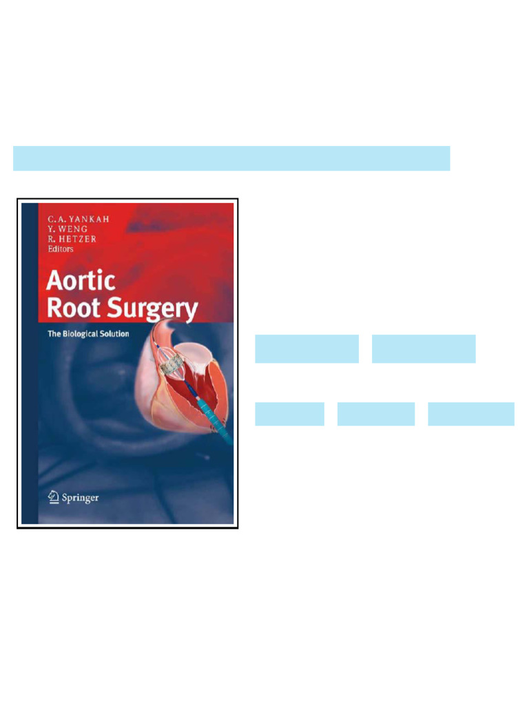 Aortic Root Surgery The Biological Solution available all format | PDF