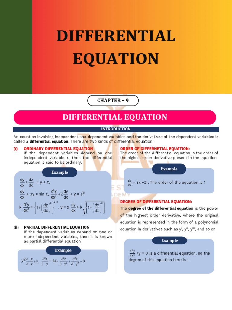 Understanding Differential Equations | PDF | Equations | Differential ...