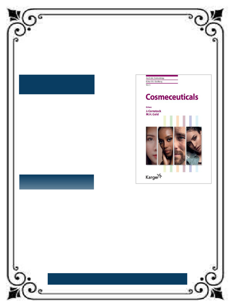 Cosmeceuticals 1st Edition Michael H Gold Editor Jody Comstock Editor ...