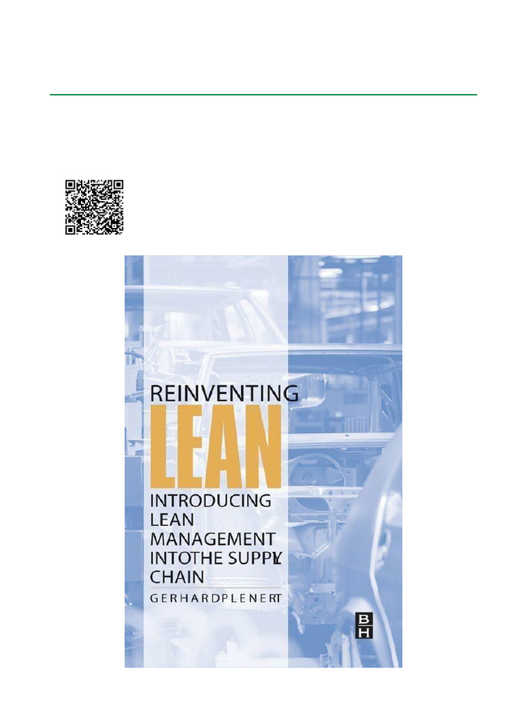 Reinventing Lean Introducing Lean Management into the Supply Chain ISBN ...