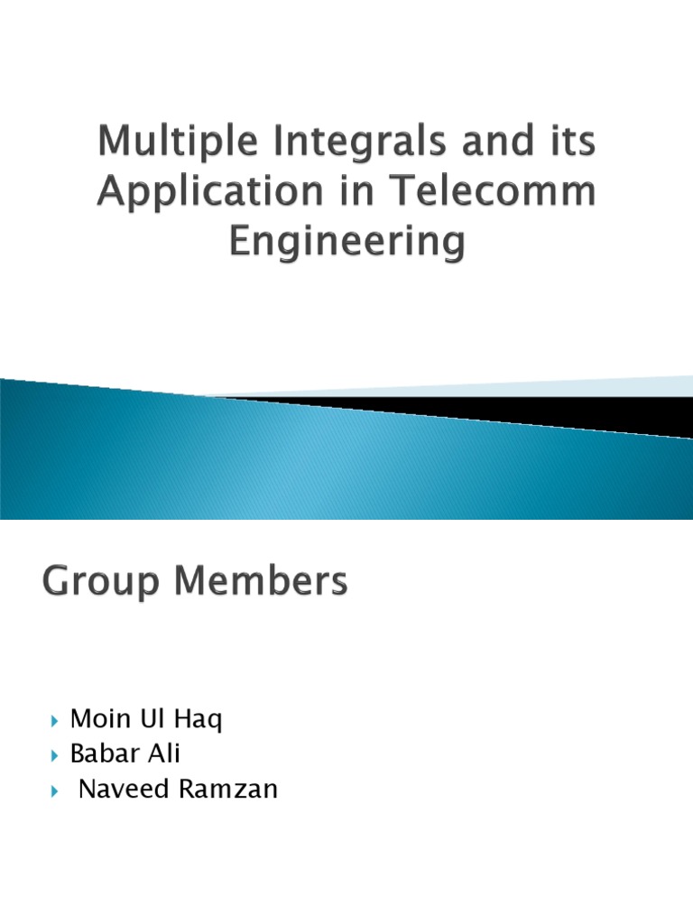 Applications of Multiple Integrals in Engineering | PDF | Divergence ...