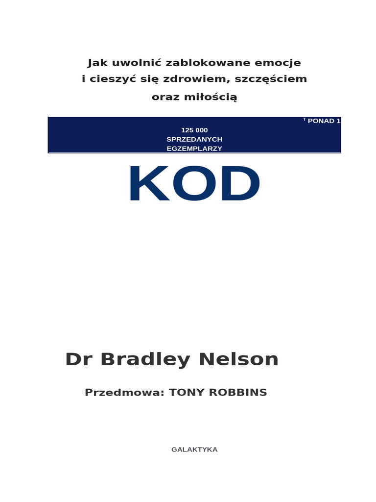 Bradley Nelson - Kod Emocji | PDF