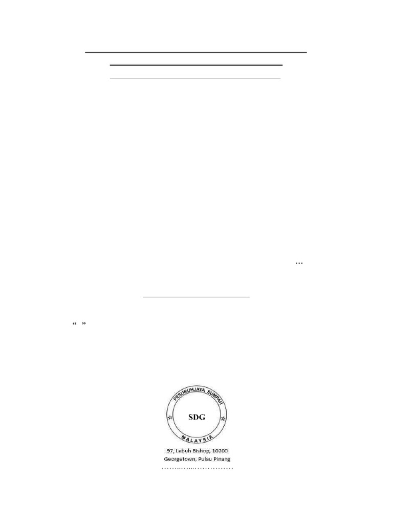 Sijil Perakuan Exhibit L | PDF