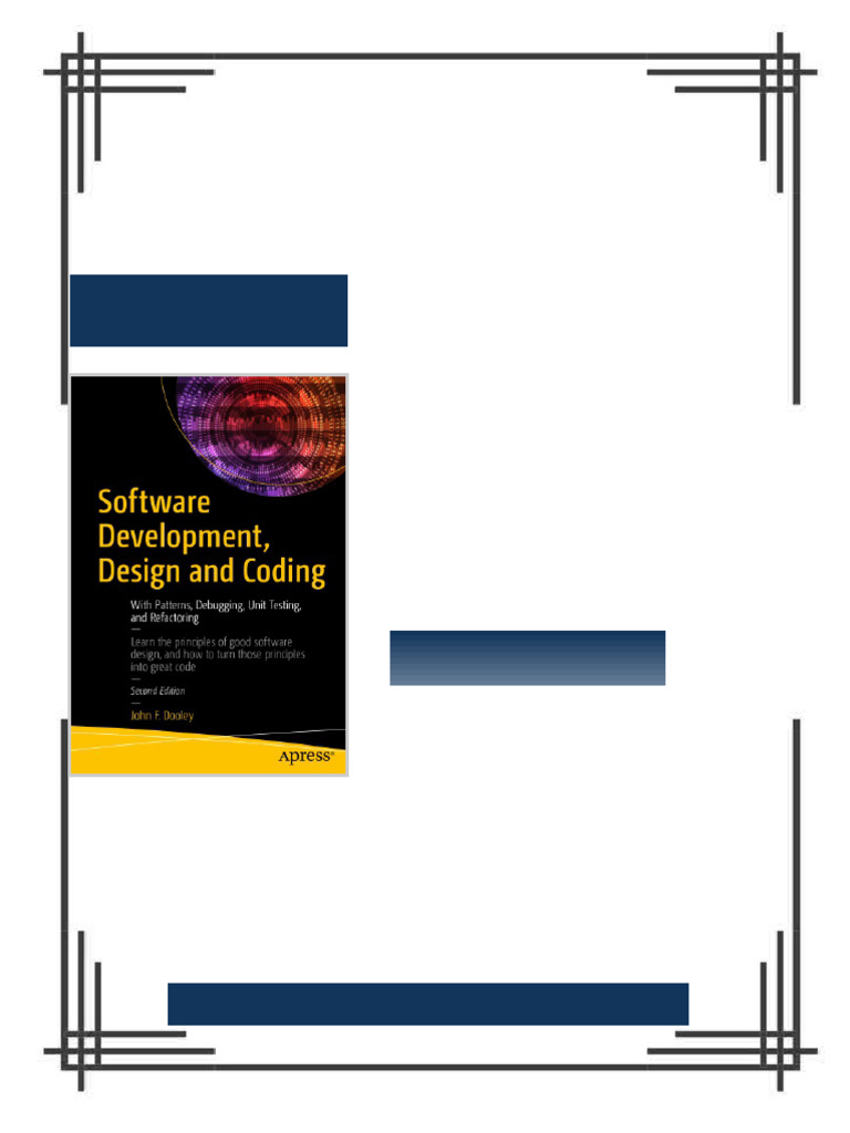 Software Development, Design and Coding 2nd Edition John F. Dooley Ebook Downloadable Chapter ...