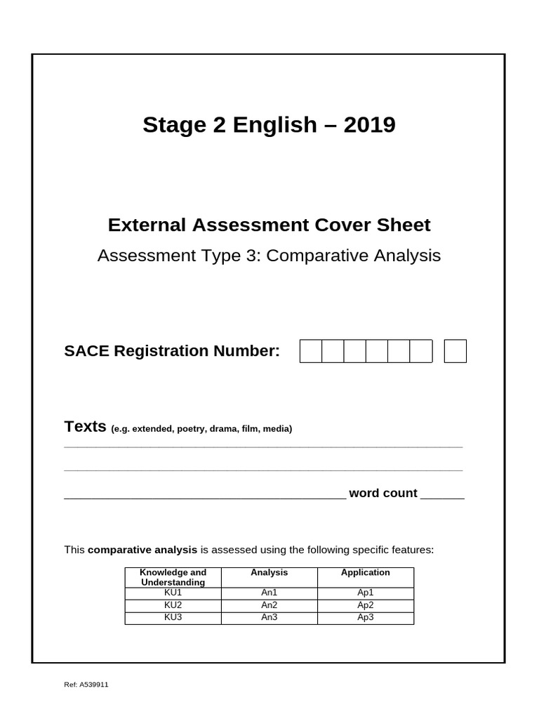 Stage 2 English Comparative Analysis Guide | PDF
