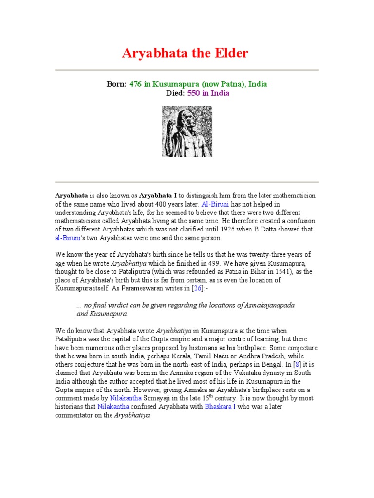Aryabhatta | Download Free PDF | Pi | Sine
