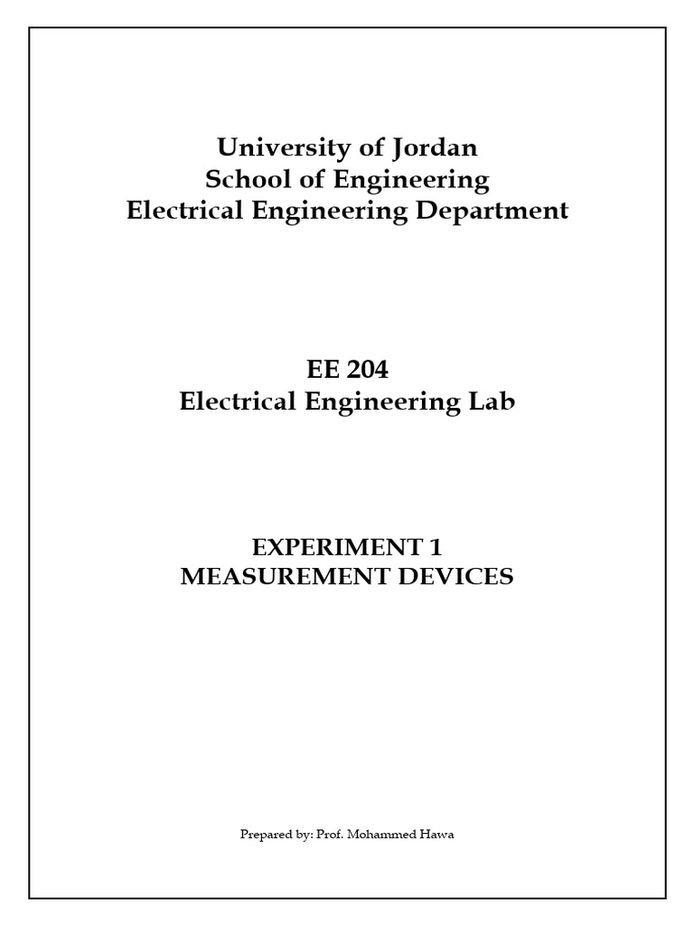 1 Measurement Devices | PDF | Amplitude | Direct Current