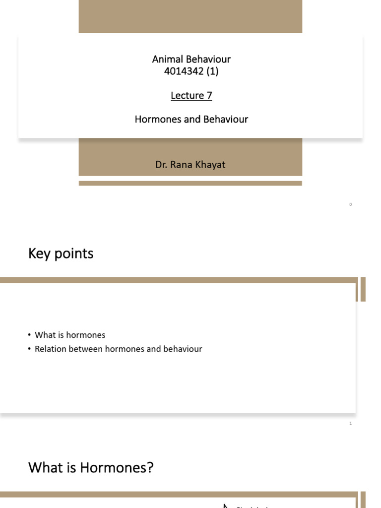 Animal Behaviour-7 | PDF | Hormone | Luteinizing Hormone