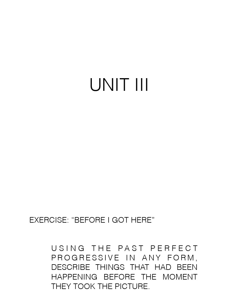 Past Perfect Progressive (Last Exercise) | PDF