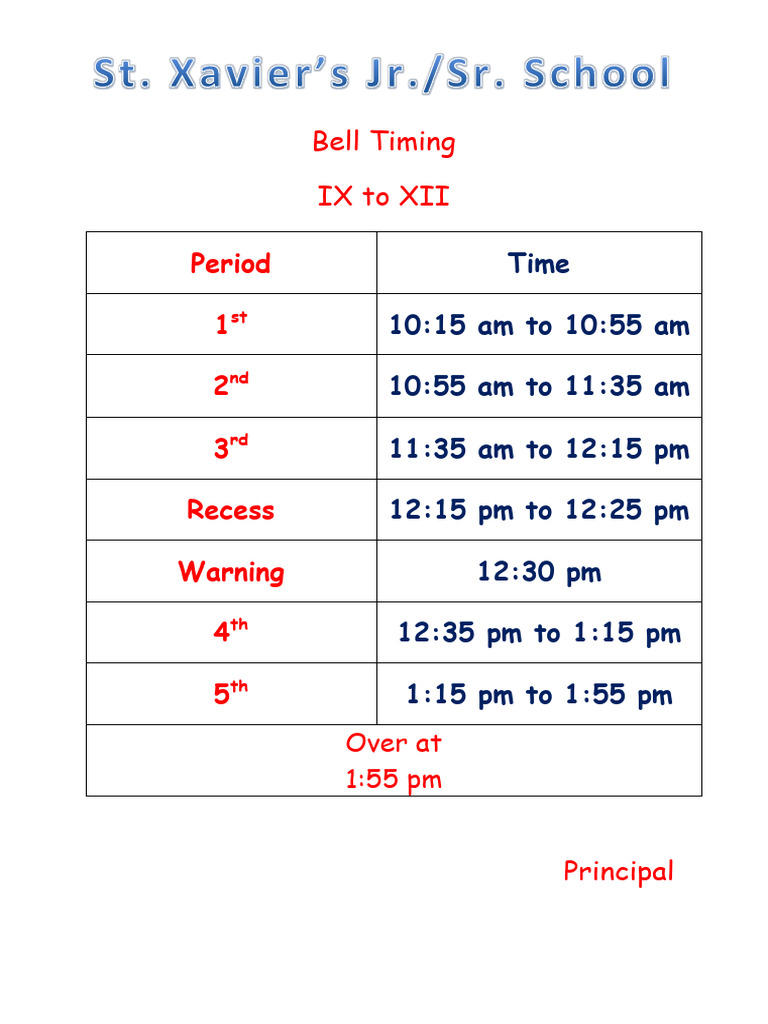 Bell Timing | PDF