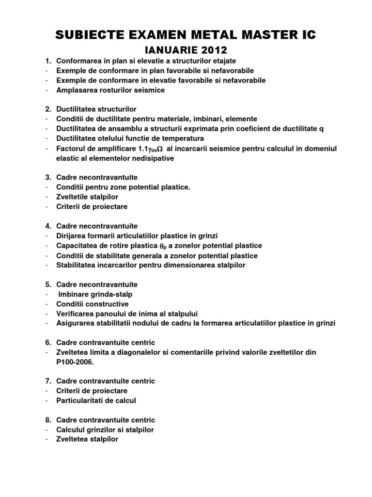 Subiecte Examen Ic | PDF