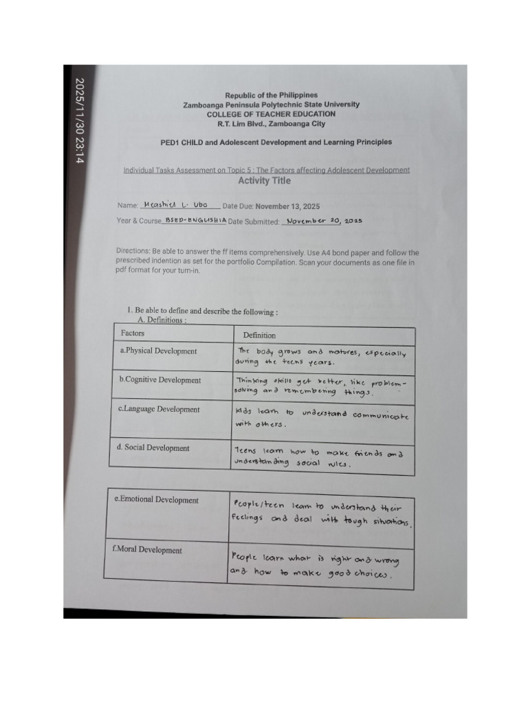 Topic 5_ the Factors Affecting Adolescent Development | PDF