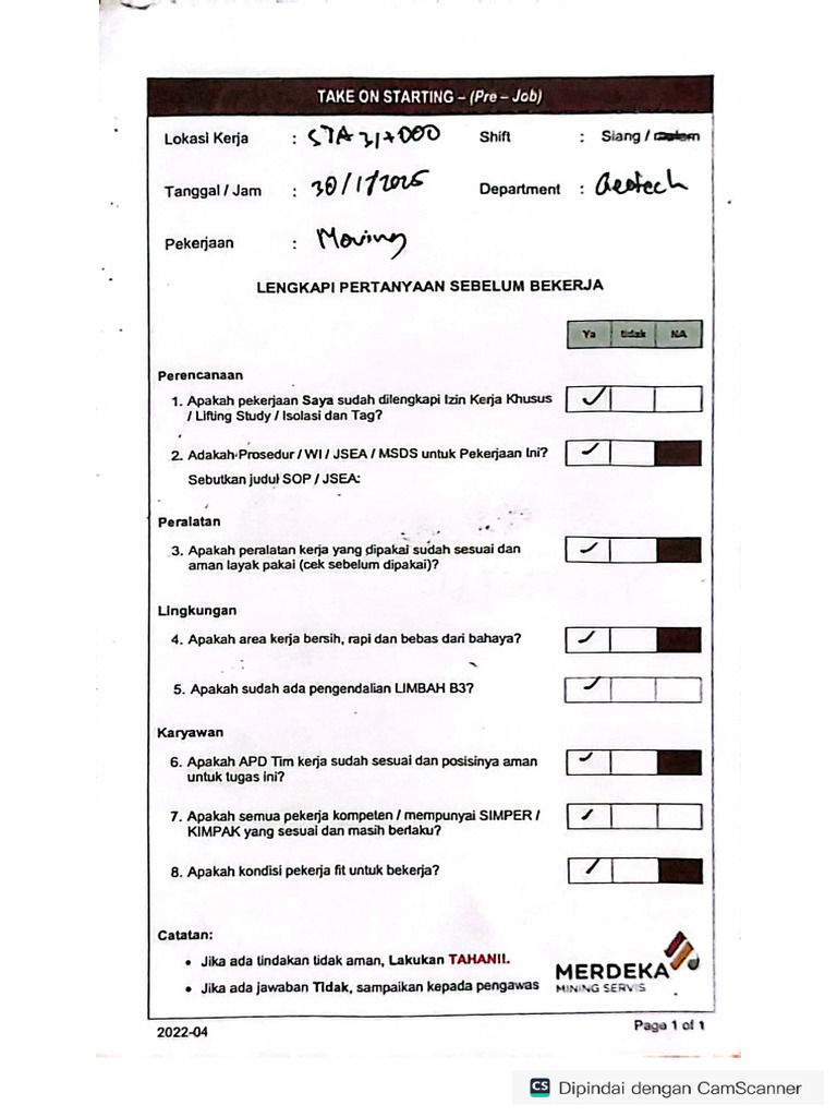 All Hse Form Rig-03 Hvtl Per 30 Jan 2025 | PDF