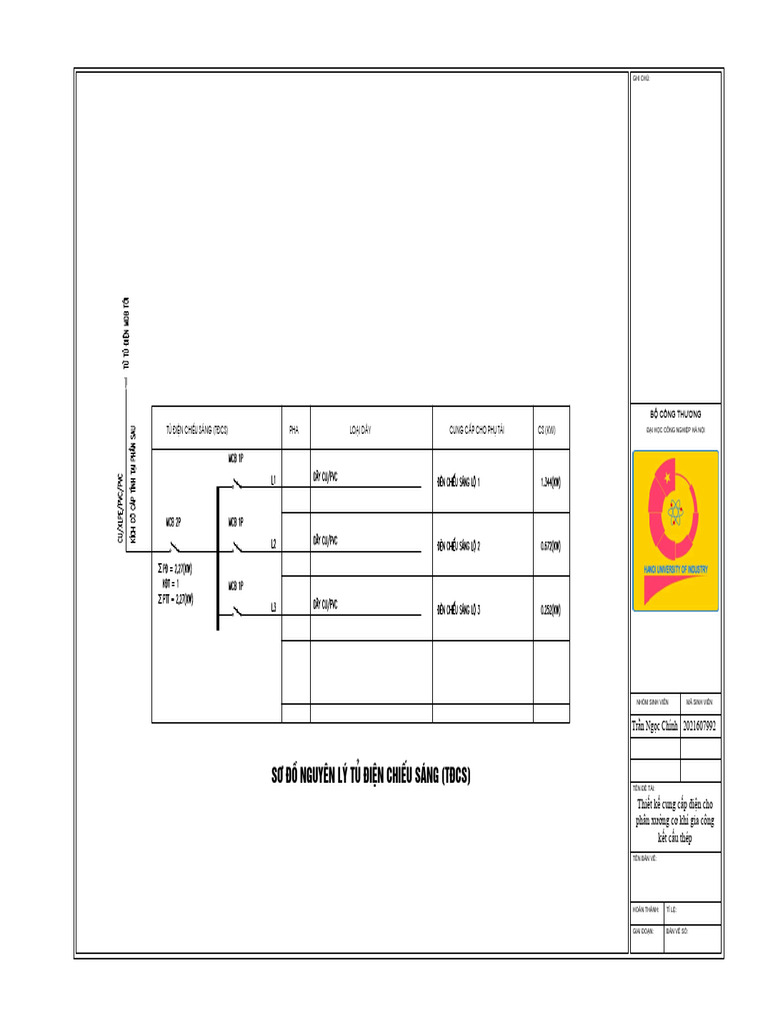 SO Do 1 Soi Chieu Sang | PDF