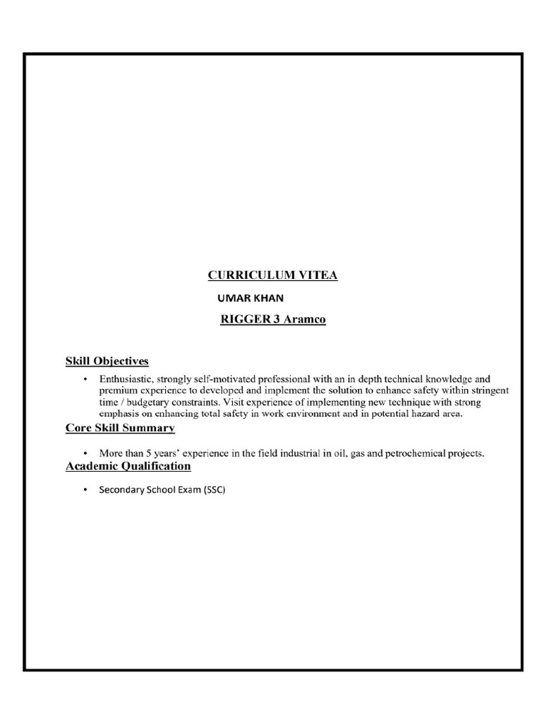 CV-umar | PDF