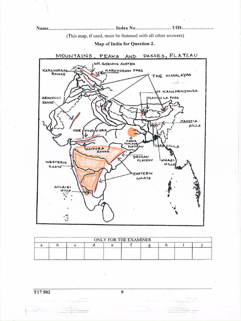 India Map Marking Reference Maps | PDF