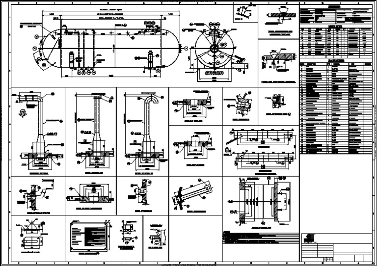 Construction Drawing For 80 M3 LPG Storage Tank - Rev-0-Model | PDF