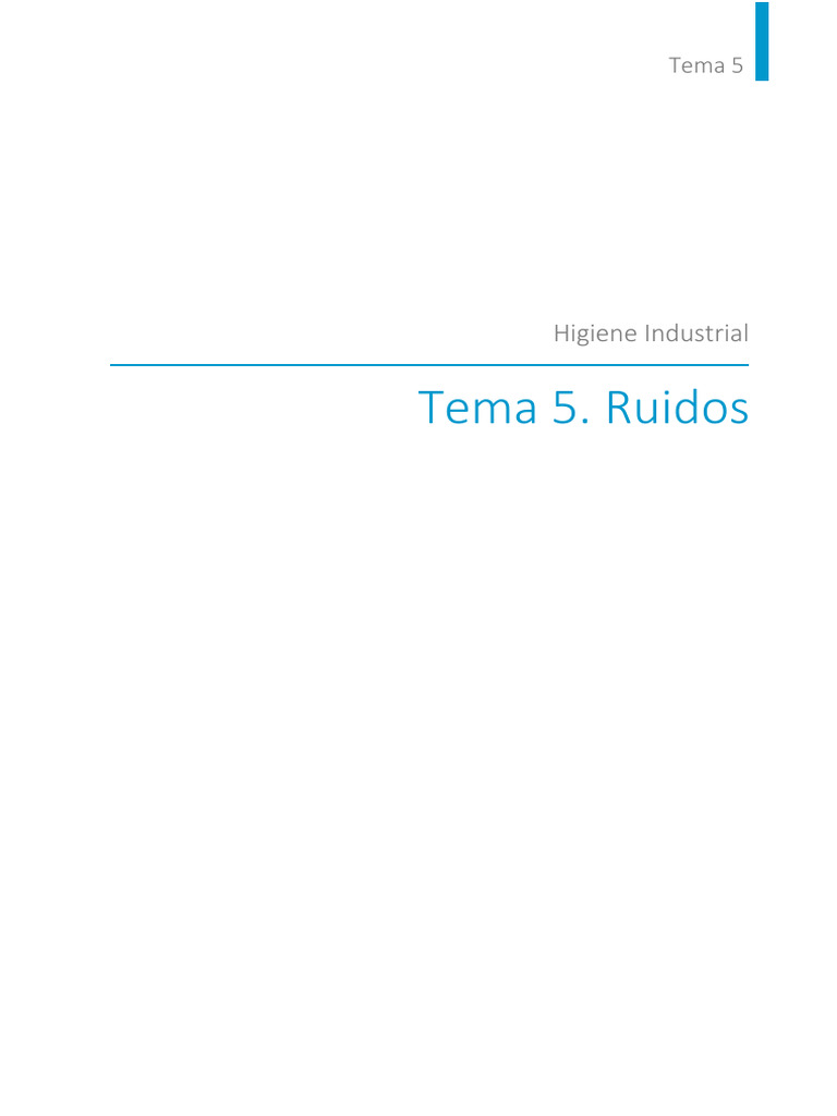 10307541_full_6678_Tema_5._Ruidos_esl-ES | PDF | ruido | Higiene ...