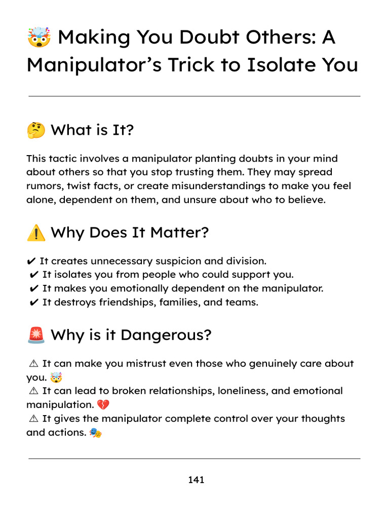 Dark Psychology of Manipulation Techniques and How To Figtht It-6 | PDF ...