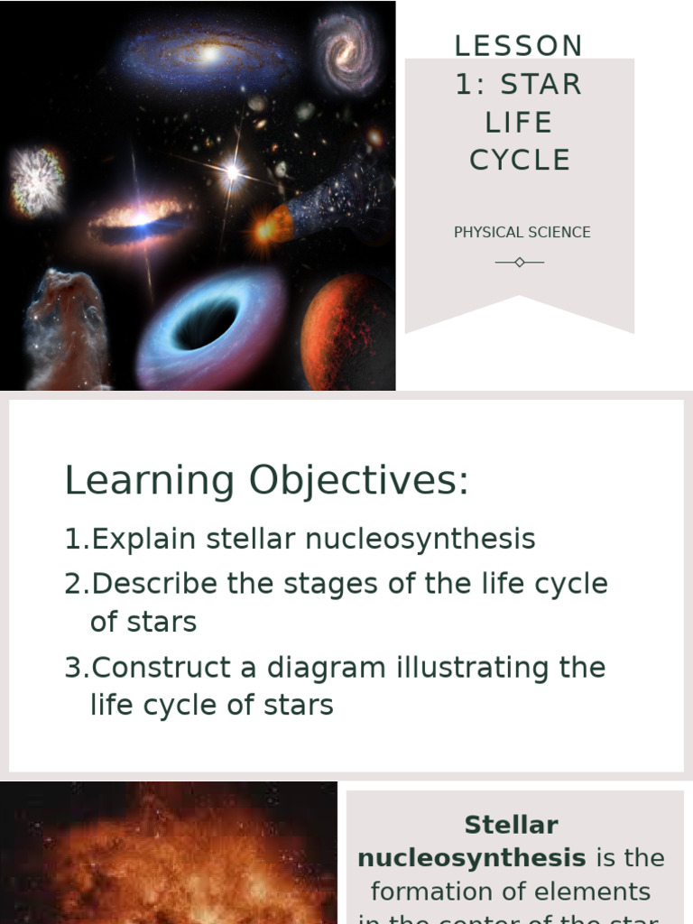Stellar Life Cycle Explained | PDF | Stars | Supernova
