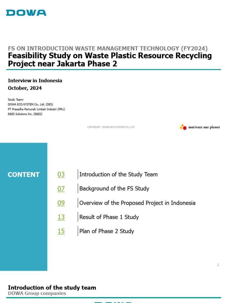 DOWA FS Introduction | PDF | Waste | Recycling