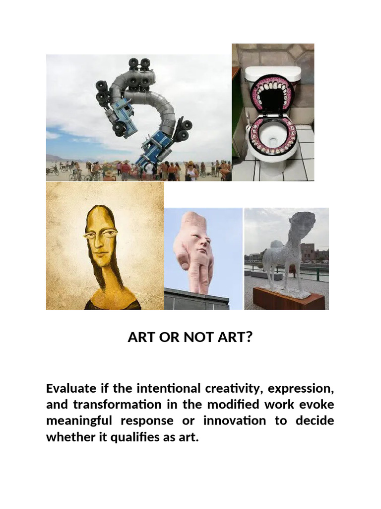 Group Work - Speaking Prompts - Contemporary Art & Non-Art | PDF