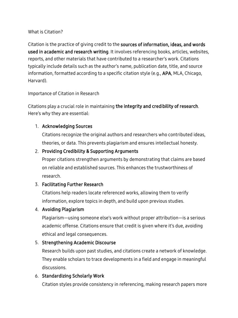 Citation and Example | PDF | Citation | Plagiarism