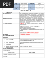Detailed Lesson Plan on Conjunctions | PDF | Onomastics | Syntax