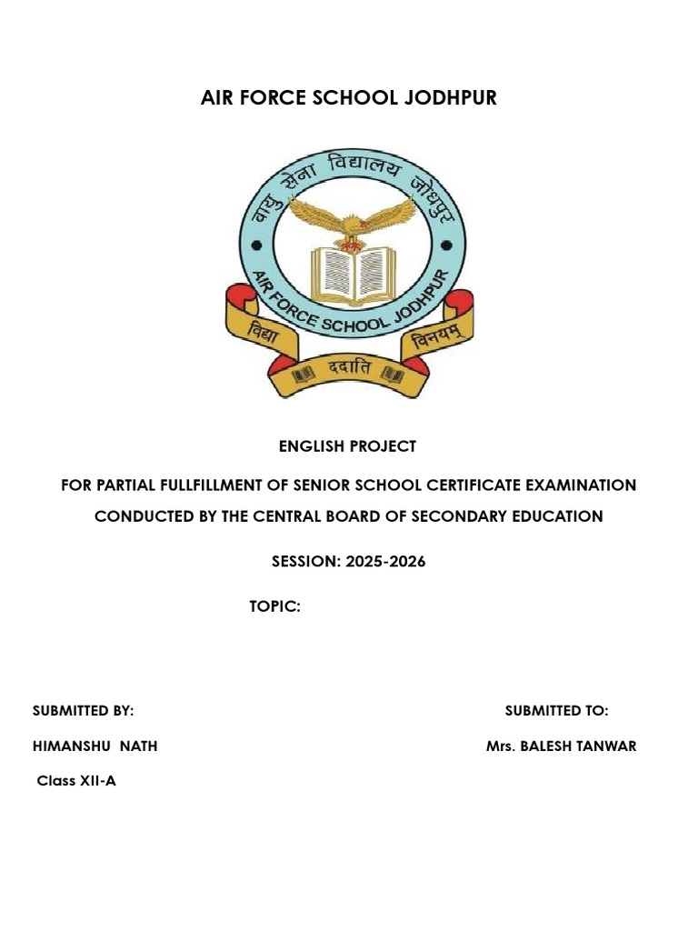 English Project (1) | PDF