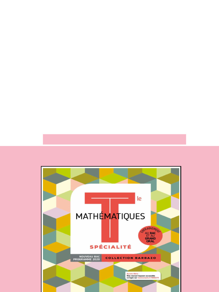 (Ebook) Mathématiques Terminales Spécialité - Livre de l'élève by Eric ...