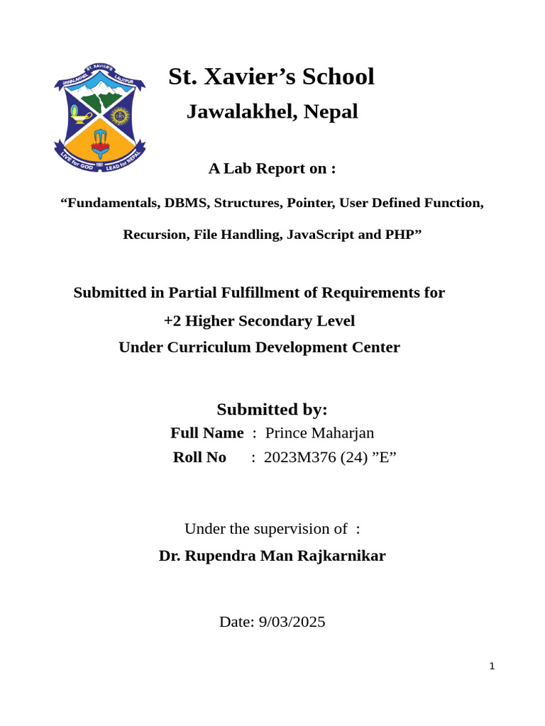 Lab Report on DBMS and Programming Concepts | PDF | Databases | Security
