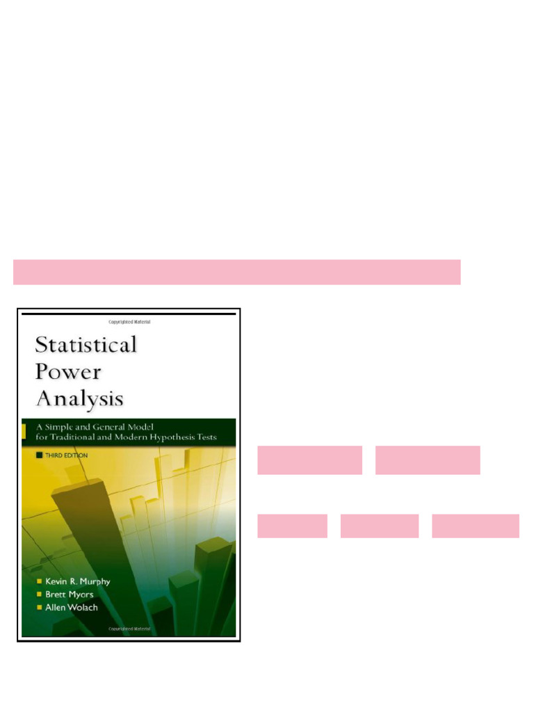 (Ebook) Statistical Power Analysis: A Simple and General Model for ...