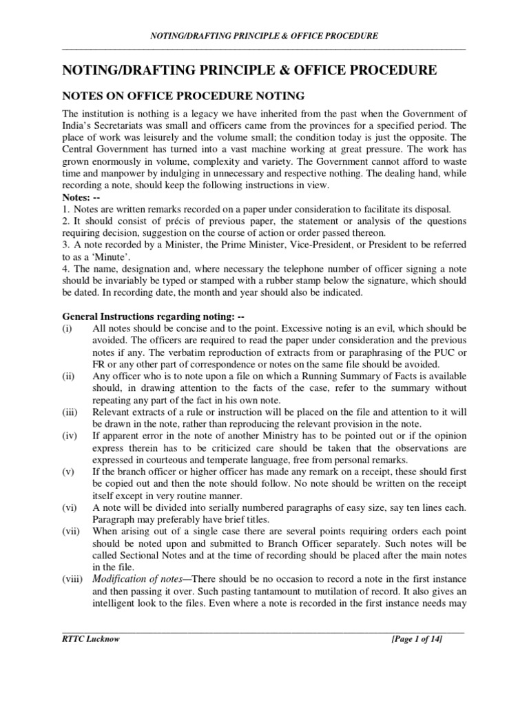 Chapter04 Noting Drafting and Office Procedure | PDF | Telegraphy ...