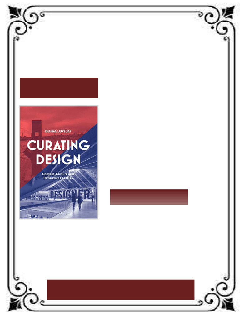 Curating Design Context Culture and Reflective Practice 1st Edition ...
