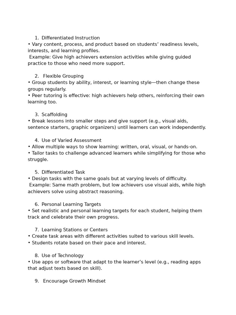 field study 2-3 | PDF | Learning | Differentiated Instruction