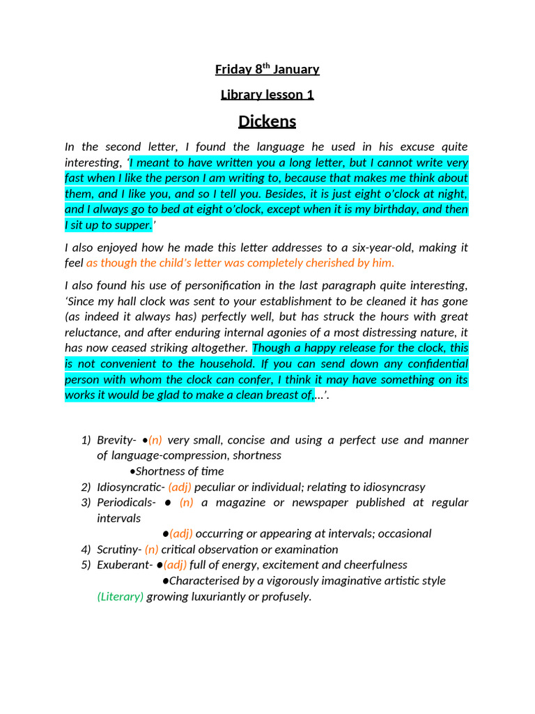 Library Lesson Work | PDF | Ebenezer Scrooge | Charles Dickens