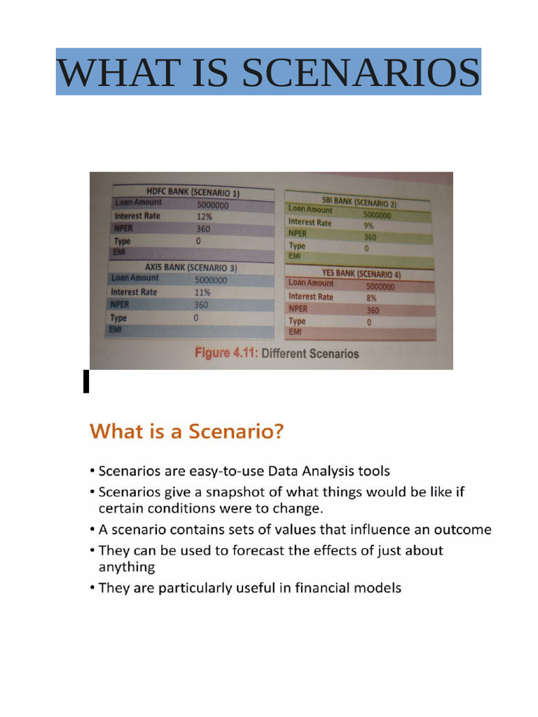 Scenarios | PDF
