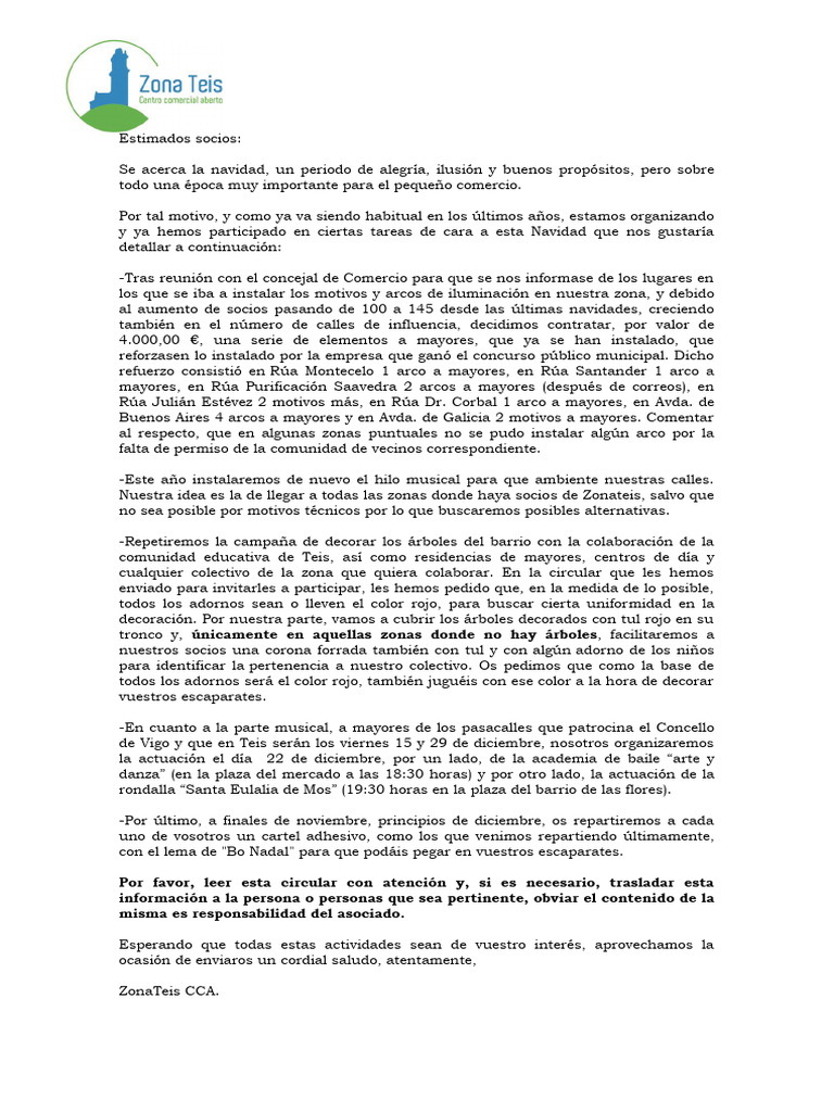 Circular Navidad 2017 | PDF